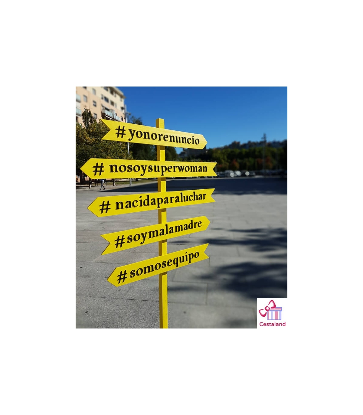 Totem Flechas con Letras madera Decoración bodas o Decorar eventos