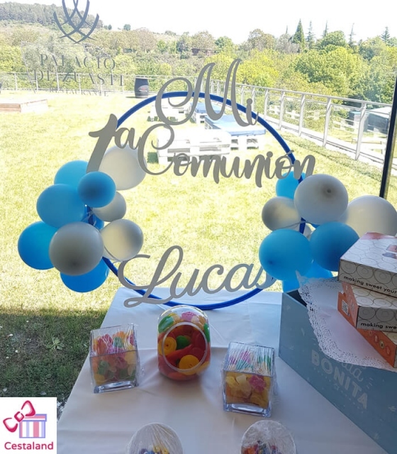 Letras Decorar Hula Hop. Aro personalizado bodas y comunión