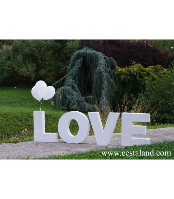 Comprar letras para bodas. Letras gigantes, love e iniciales novios